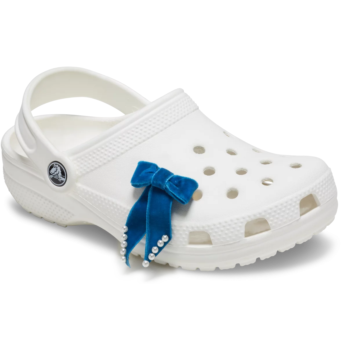 Black Velvet Bow with Pearls - Crocs™