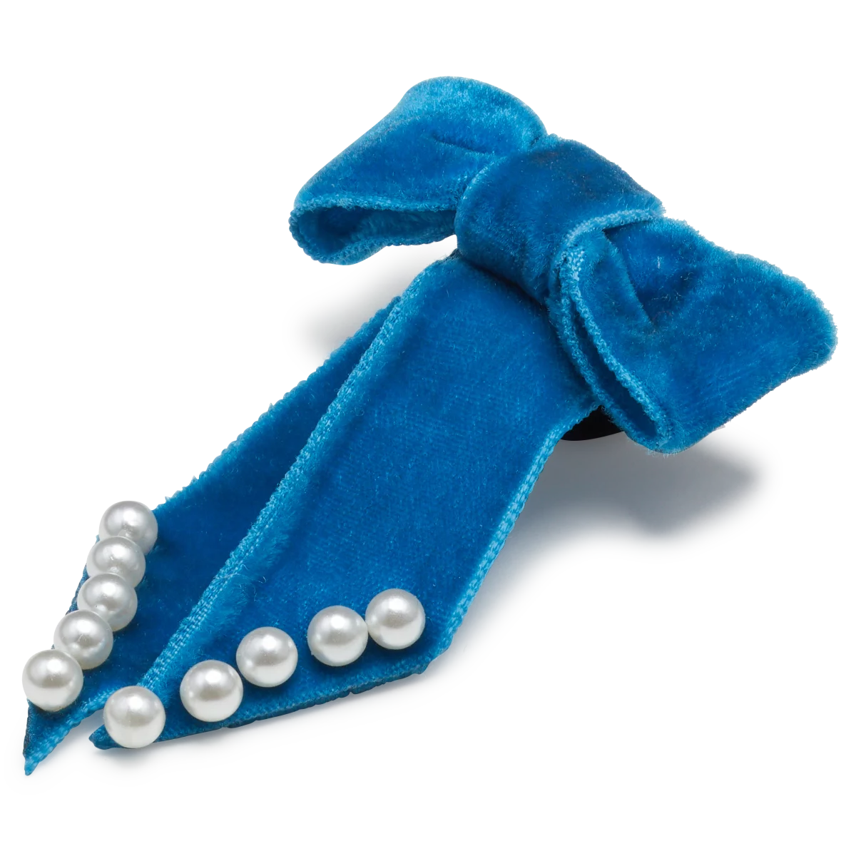 Black Velvet Bow with Pearls - Crocs™